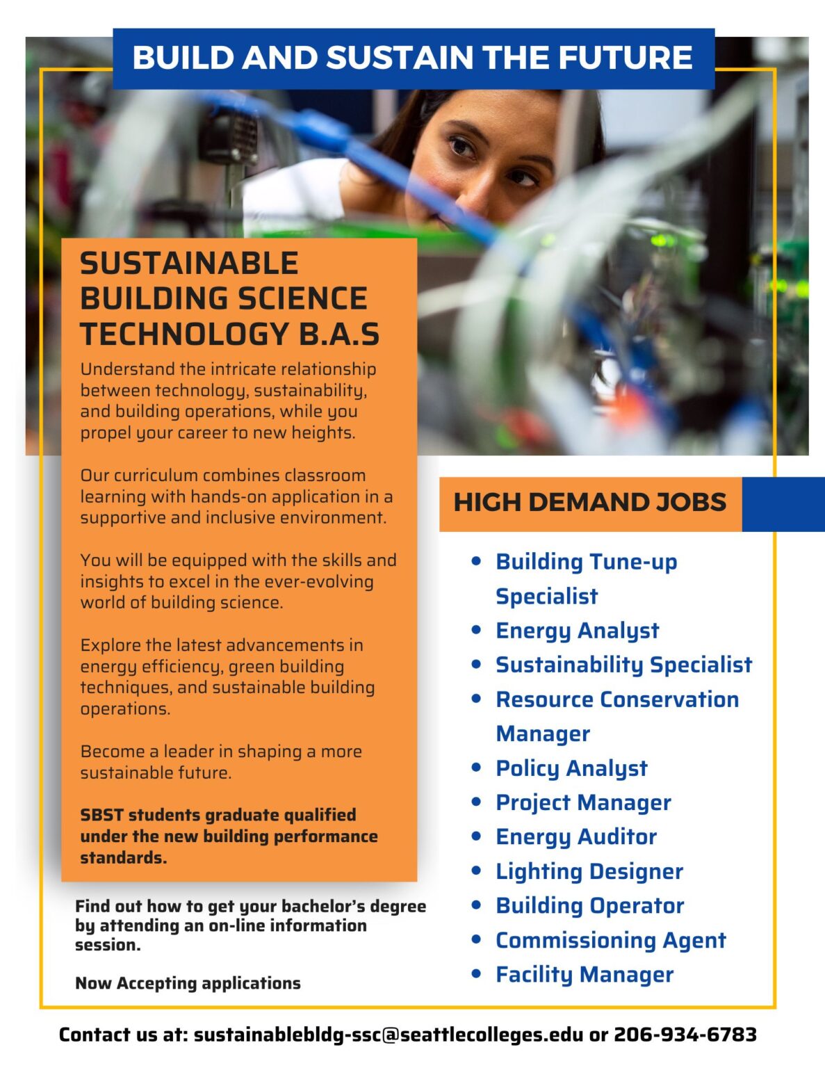 Apply Now – Sustainable Building Science Technology